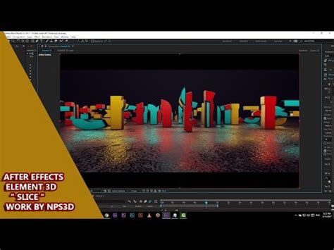 After Effects Element D Slice Tutorial By Nps D Youtube Cinema