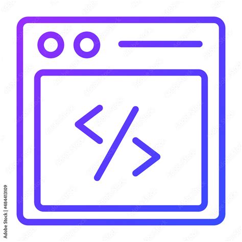 Programing Icon User Interface Vector Illustration As A Simple Vector