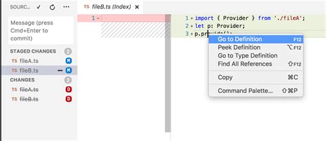 Typescript Support Go To Definition In Diff Editor · Issue 34034