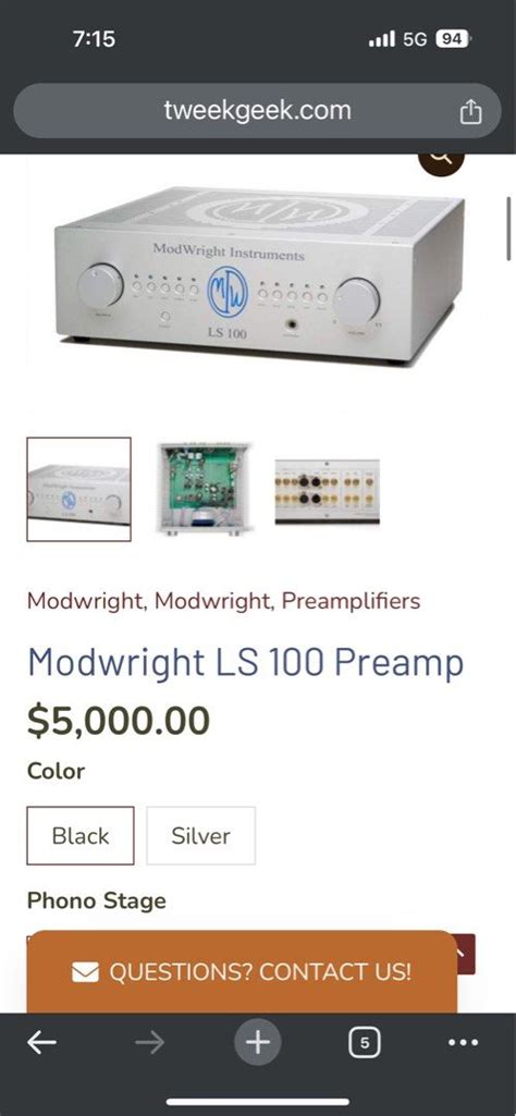 Modwright Ls 100 Tube Preamp Audio Soundbars Speakers And Amplifiers