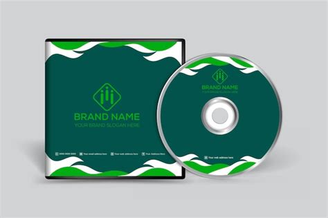 Premium Vector Modern Cd Cover Template With Abstract Shape