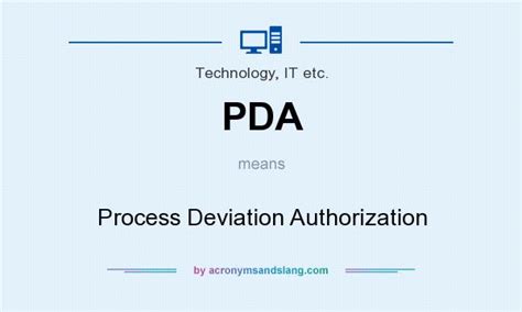Pda Process Deviation Authorization In Technology It Etc By