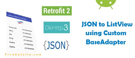 Create Multiple Columns Listview From Json Data Using Retrofit In