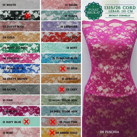 Jual Kain Bahan Lp 1315 26 Cord Kain Brukat Brokat Cornelly Harga
