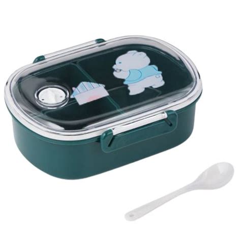 Lunch box ovale à compartiments avec cuillère Boite à repas Fiche Technique et Prix au Maroc