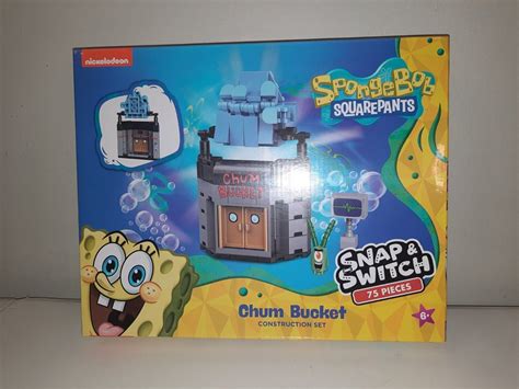 Spongebob Squarepants Chum Bucket Construction Set 75 Pieces Snap