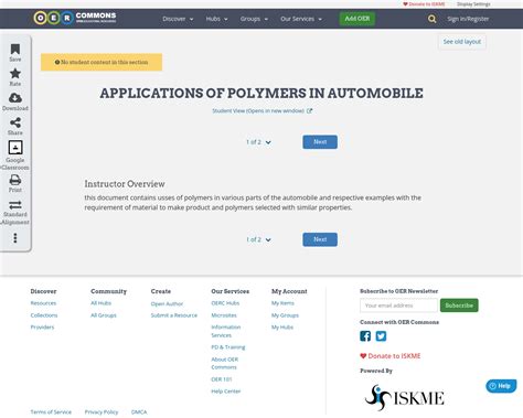 Applications Of Polymers In Automobile Oer Commons