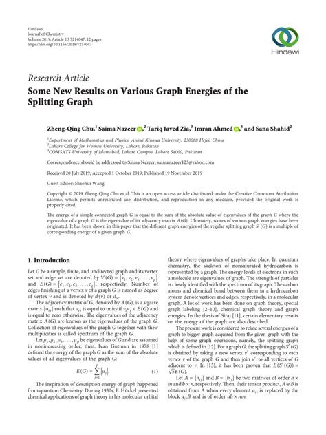 Pdf Some New Results On Various Graph Energies Of The Splitting Graph