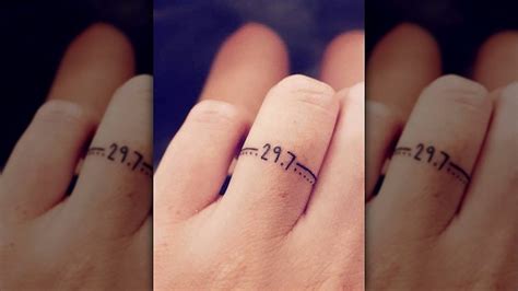 Roman Numeral Ring Tattoo