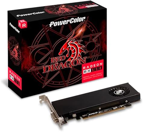 Amazon Com PowerColor Red Dragon AMD Radeon RX 550 4GB GDDR5 Low Profile Graphics Card