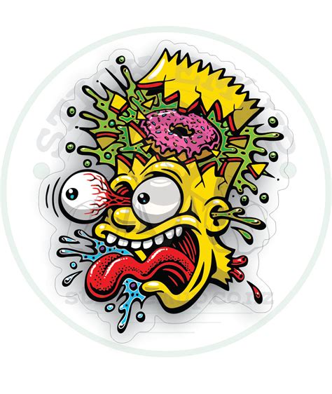 Bart Head Stick Em Up
