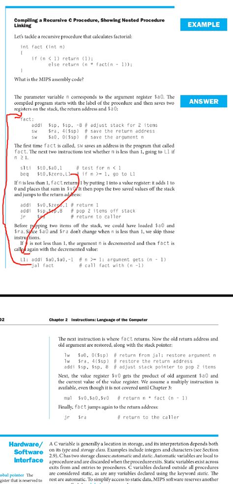 Recursion Calculate Factorial By Using Mips Stack Overflow
