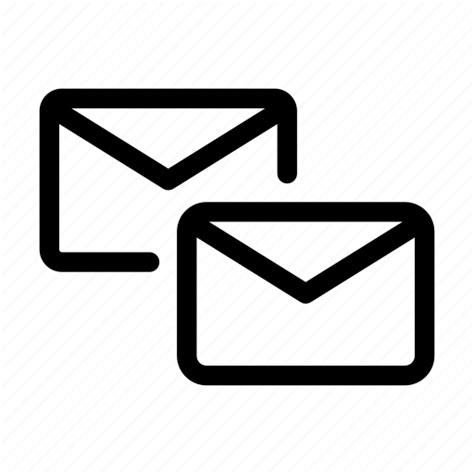Duplicate Mail Email Message Icon Download On Iconfinder