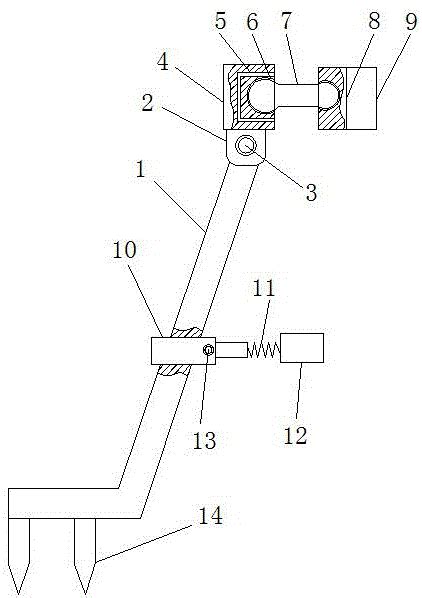 一种林业苗木移栽固定架的制作方法