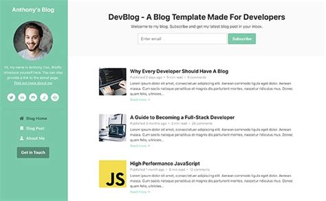 Devblog Free Bootstrap 5 Blog Website Template For Developers Ux Centred Bootstrap Templates