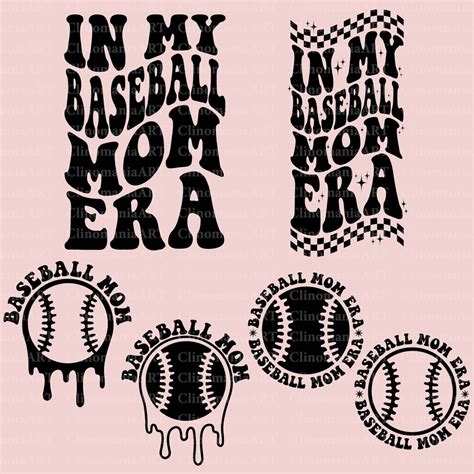 In My Baseball Mom Era Svg Baseball Mom Svg Trendy Baseball Png In