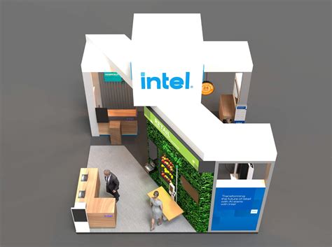 Intel Booth Design Two 3d Render Digital Art By Apuart