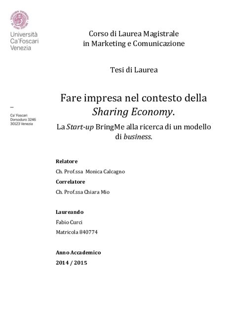 Pdf Corso Di Laurea Magistrale In Marketing E Comunicazione Tesi Di