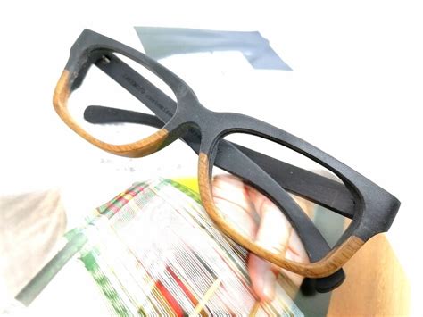 Two Tone Ebony Wood Glasses Takemoto Handmade Autumn Etsy