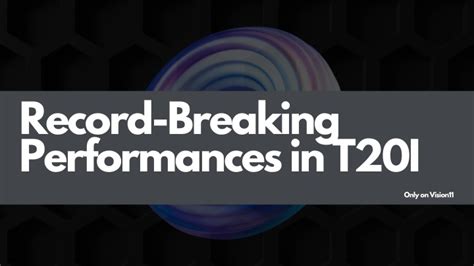 Ppt Record Breaking Performances In T20i Powerpoint Presentation