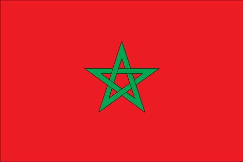 Morocco Nylon Print Flag 3x5 Kronbergs Flags And Flagpoles
