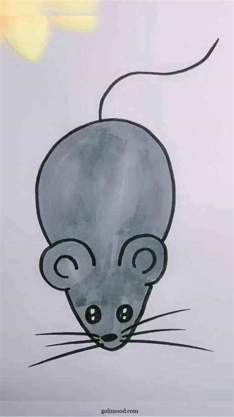 نقاشی موش کودکانه ۲۰۲۵ طرح های ساده و جذاب با رنگ امیزی و اموزش مرحله ای گـُـ ـلـی مُــــב