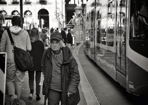 Black And White People Sun Road Street Image Free Photo