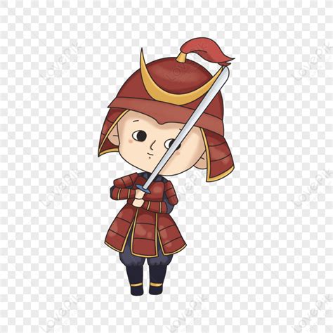 일본 갑옷 무사 캐릭터 일러스트 전통만화전통 의상