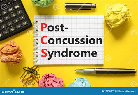 Pcs Post Concussion Syndrome Symbol Concept Words Pcs Post Concussion Syndrome On White Note On