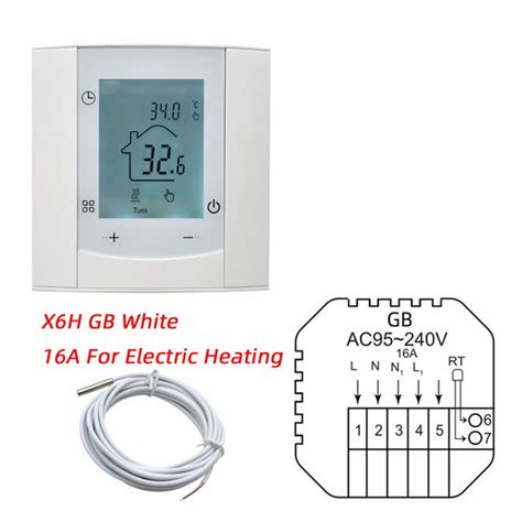Hidden Button 95~240v Warm Floor Thermostat Electr Grandado