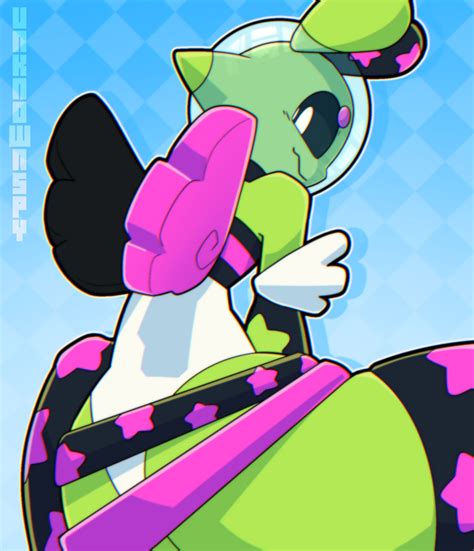 Rule 34 Alien Ass Bubble Butt Green Skin Leotard Simple Background Sploot Unknownspy Thong