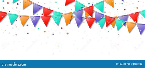 Bunting Flags Stock Vector Illustration Of Happy Flags 107426706