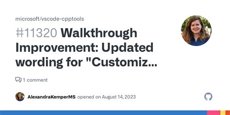 Walkthrough Improvement Updated Wording For Customize Debugging Step