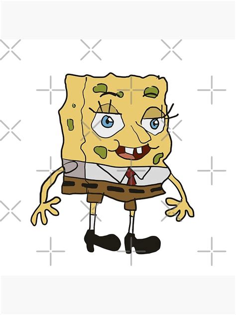 Ugly Spongebob Poster For Sale By Fathinm Redbubble