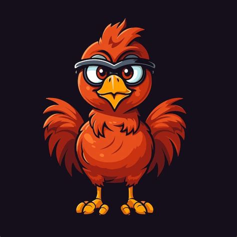 Premium Vector Chicken Mascot Logo Minimal Vector