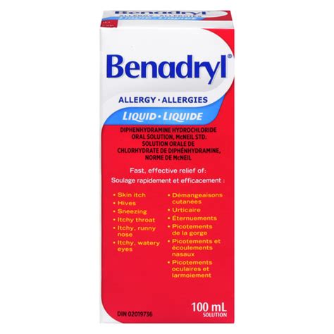 Benadryl Elixir 100ml Familiprix