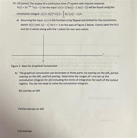 solved 10 10 points the output of a continuous time lti