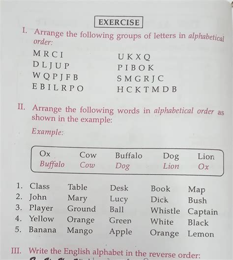 Most Common Nouns In English In Alphabetical Order With Off