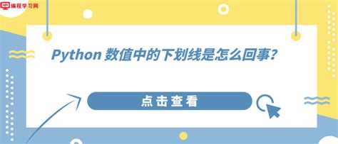 Python 数值中的下划线是怎么回事？