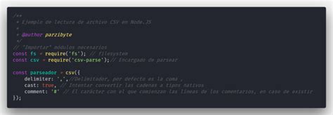 Parsear Csv Con Nodejs Y Csv Parse Parzibyte S Blog