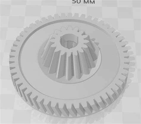 Файл STL Шестерня для кухонного комбайна Bosch Siemens 50/16 зубьев ⚙️ ...