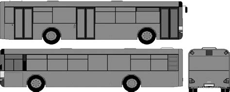 Scania Bus Blueprints Free Outlines