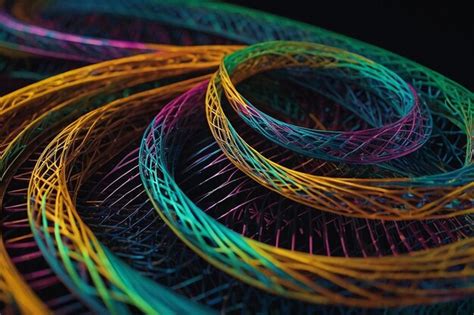 Lissajous Curves Premium Ai Generated Image