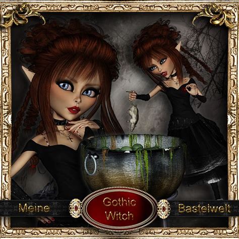 Meine Bastelwelt Gothic Witch 600600 Basteln Gothic