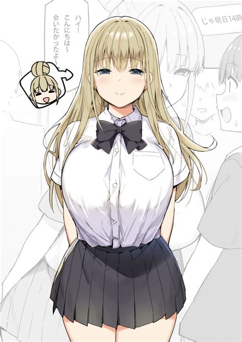 Rule 34 Ara Ara Big Breasts Blonde Hair Blue Eyes Blush Hinano Sky