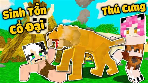 MỀU THỬ THÁCH 24 GIỜ SINH TỒN CỔ ĐẠI TRONG MINECRAFT TẬP 2 REDHOOD CÓ