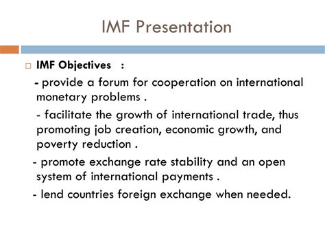 Ppt Imf Presentation Powerpoint Presentation Free Download Id3074179