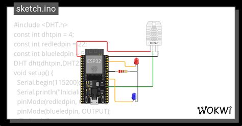 Practica 4sensor De Dht22 Wokwi Esp32 Stm32 Arduino Simulator