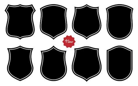 Colored Shields Set Vector Download