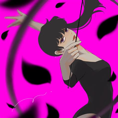 Higa 72works Kunou Kodachi Ranma 1 2 Highres 1girl Black Hair Gymnastics Leotard Lips